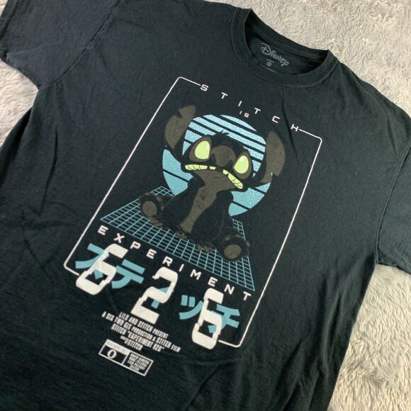 Disney | Shirts | Lilo And Stitch Shirt Mens Extra Large Black ...